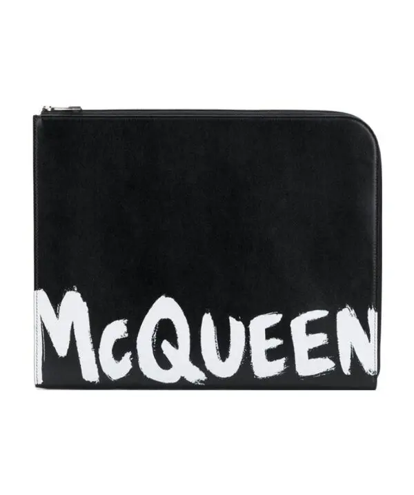 Alexander McQueen Logo Document Holder - Black