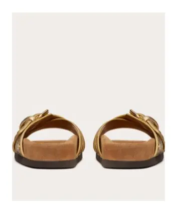 Valentino Garavani Vlogo Crossover-strap Open-toe Slides