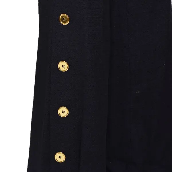 PATOU Button-detailed Tweed Flared Trousers