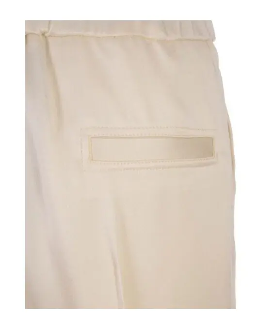 JIL SANDER Wide-leg Trousers With Elastic Waist - Nude