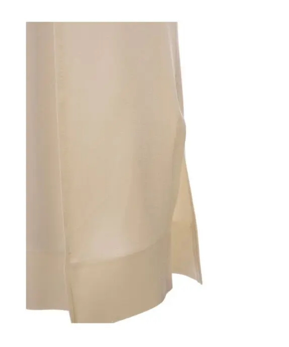 JIL SANDER Wide-leg Trousers With Elastic Waist - Nude