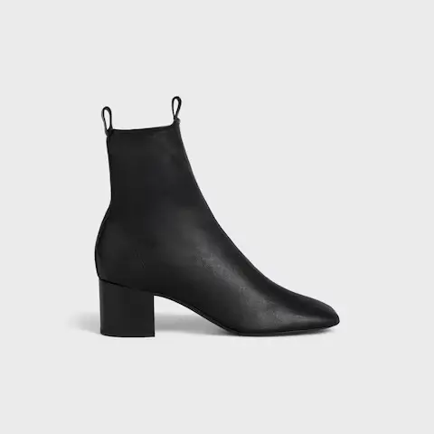Celine Cheri Zipped Boot In Stretch Lambskin
