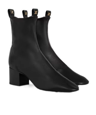 Celine Cheri Zipped Boot In Stretch Lambskin