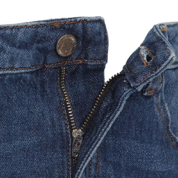 Moschino Embroidered Straight Leg Jeans
