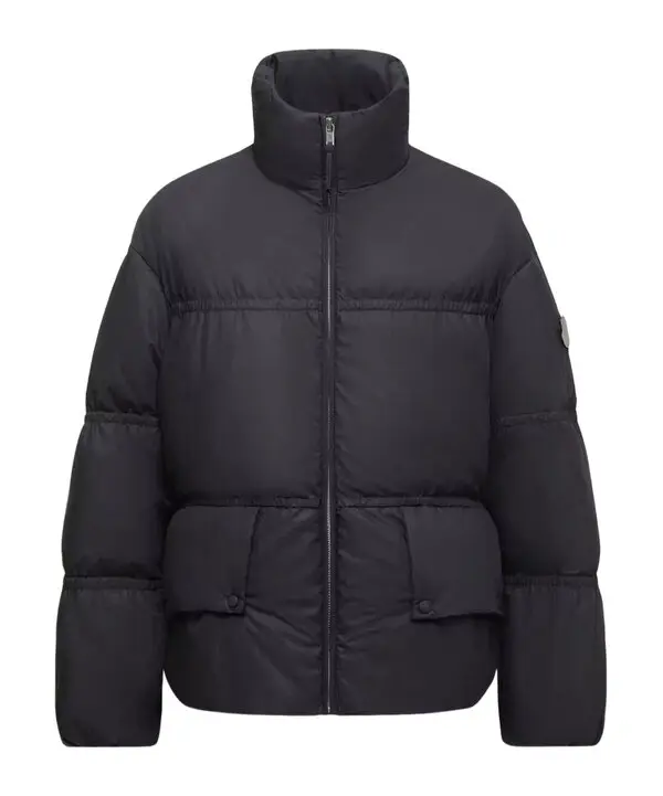 Moncler Jil Sander Mimimycin Short Down Jacket With Stand Collar - Navy