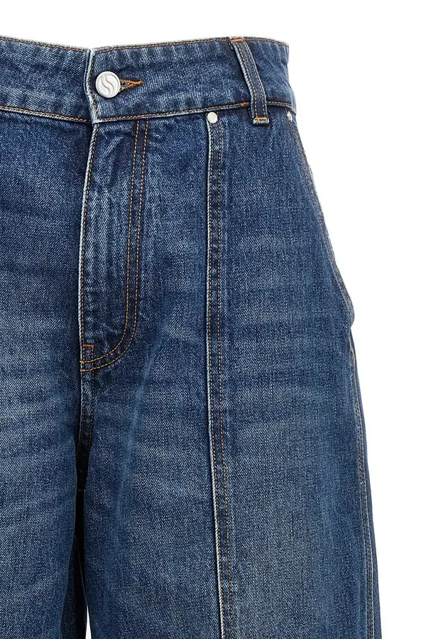Stella McCartney Wide-leg Cargo Jeans - Blue