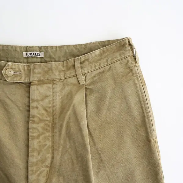Auralee Relaxed Chino Pants - Nude