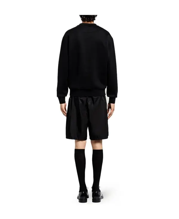Prada Chenille Logo Sweatshirt