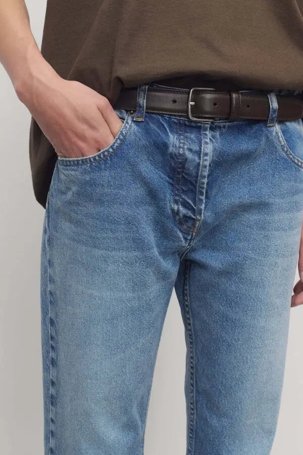 THE ROW Belt Loop Jeans - Medium Blue