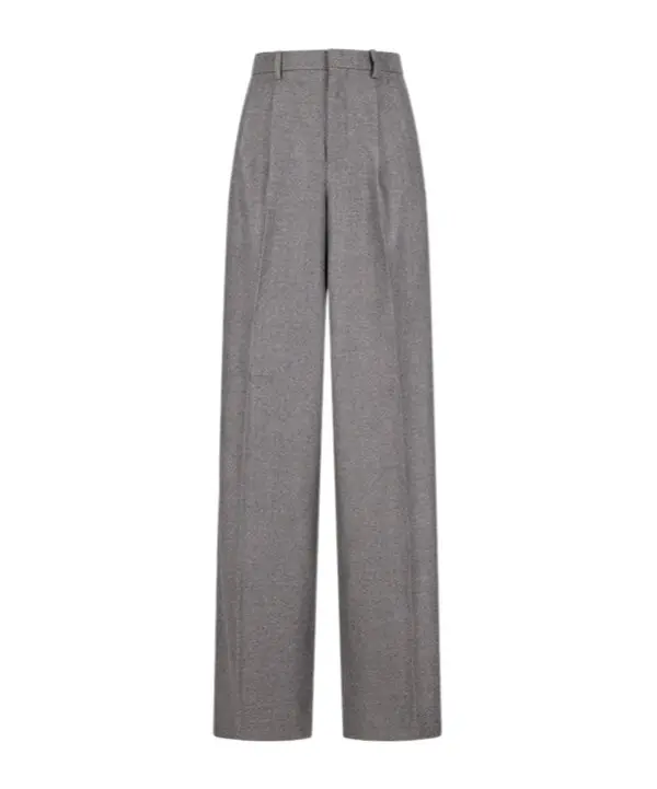 Celine Pleated Trousers In Cashmere Flannel - Gray