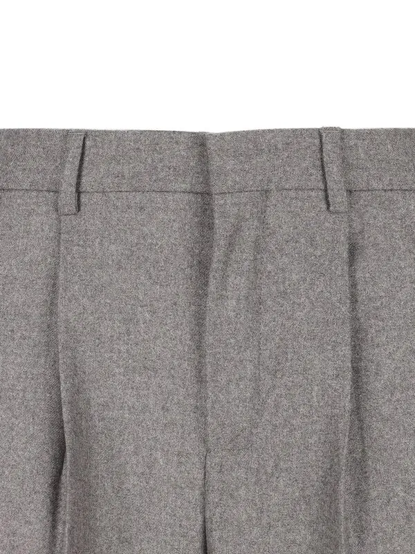 Celine Pleated Cashmere Flannel Trousers