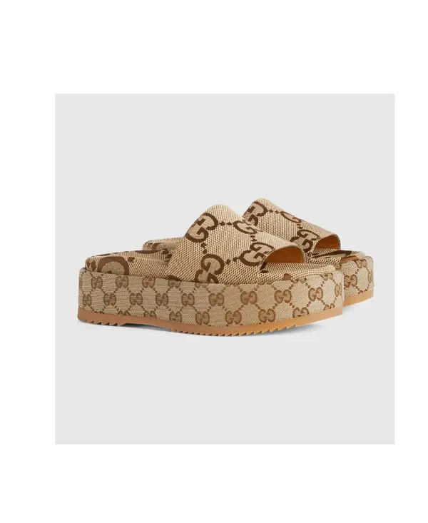 Gucci Angelina Open Toe Platform Sandals