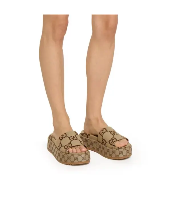 Gucci Angelina Open Toe Platform Sandals