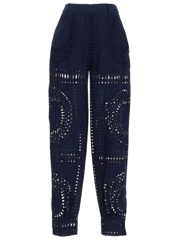 Alberta Ferretti Embroidered Trousers