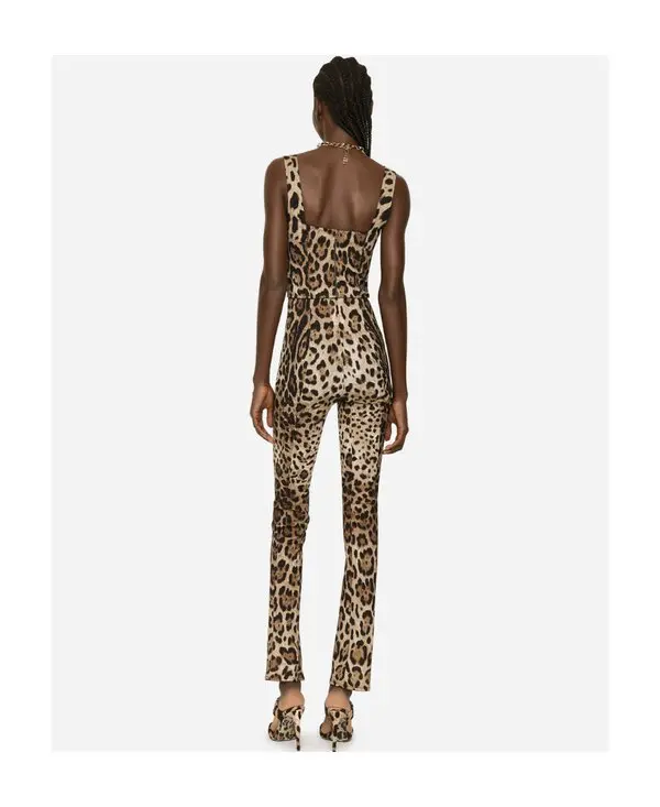 Dolce & Gabbana Leopard-printed Corset - Brown