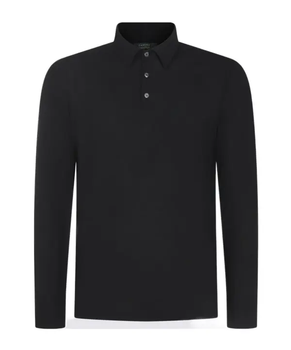 ZANONE Icecotton Polo Shirt - Black