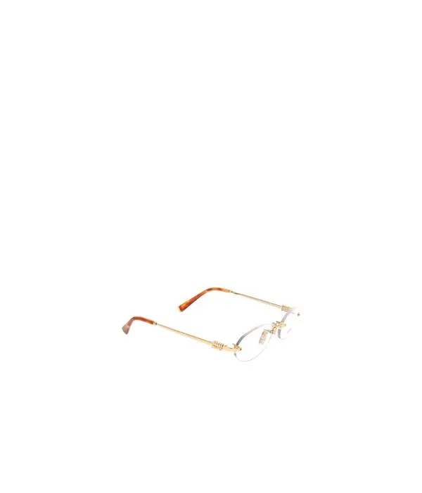 Miu Miu Oval Rimless Eyeglasses - No