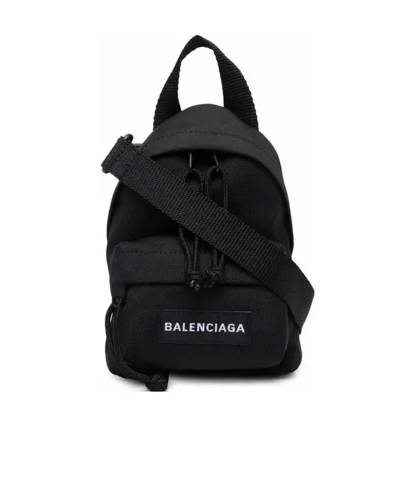 Balenciaga Logo Backpack - Black