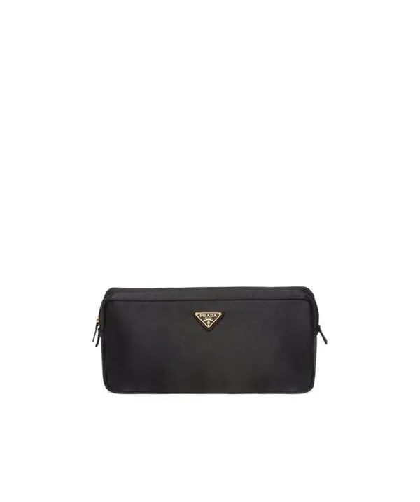 Prada Silk Satin Jewelry Case - Black