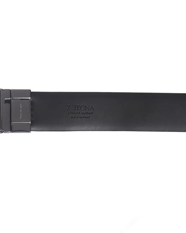Zegna Logo Belt