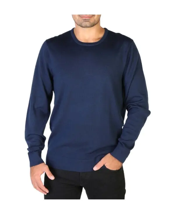 Calvin Klein Round Neck Woolen Sweater - Blue