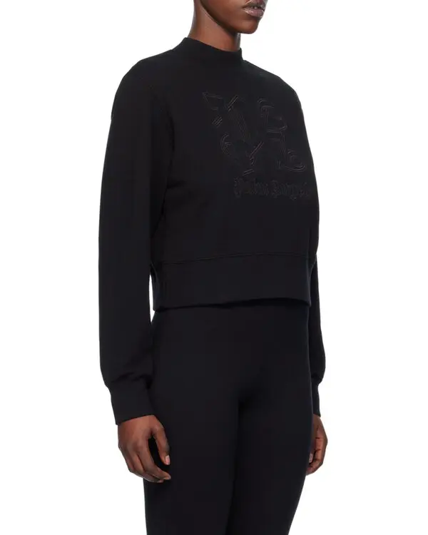 Palm Angels Monogram Detailed Crewneck Sweatshirt