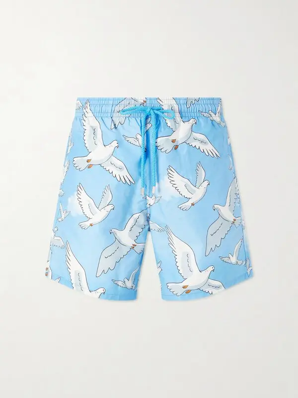 Vilebrequin 3 Paradis Moorea Printed Swim Shorts - Blue