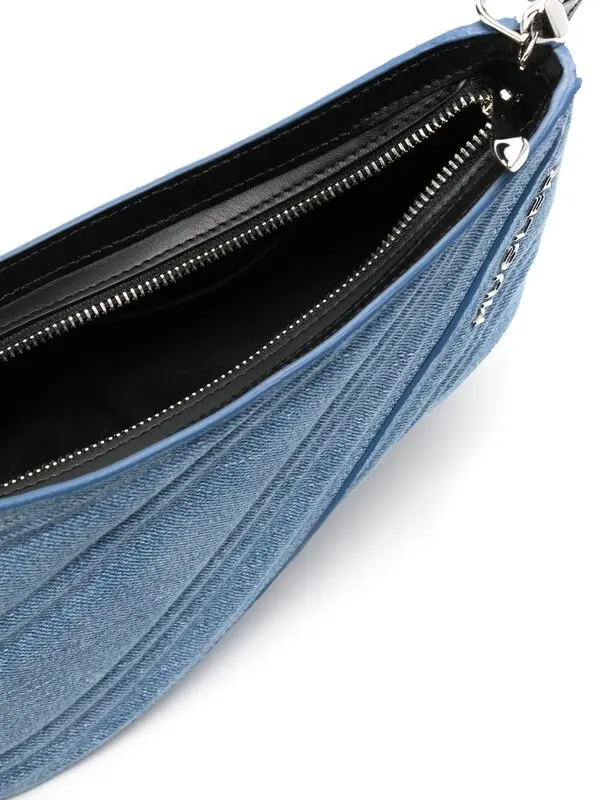MUGLER Denim Shoulder Bag - Blue