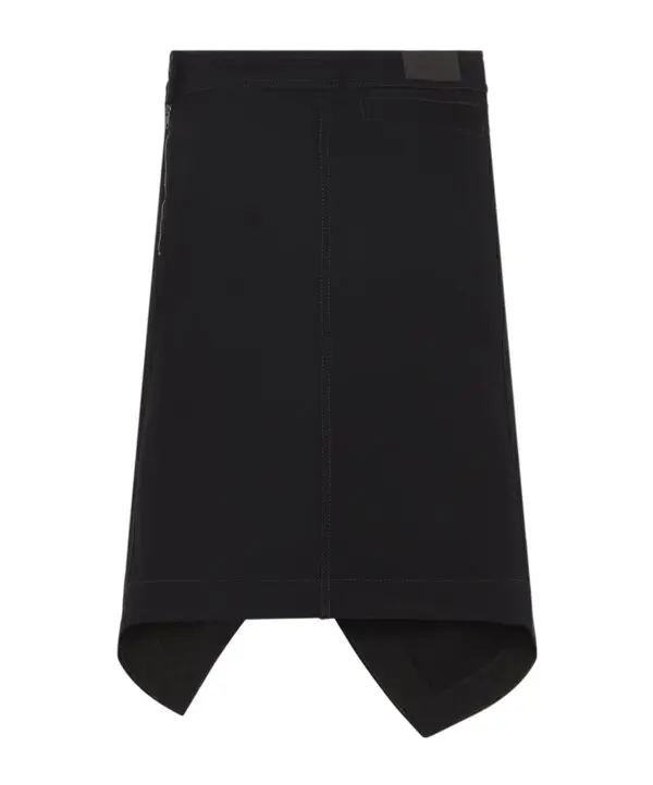LEMAIRE Asymmetric Panelled Midi Skirt