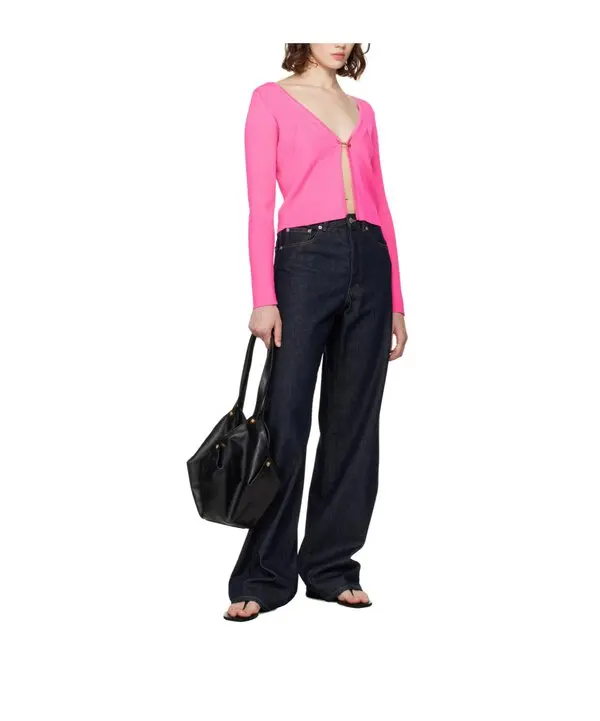 Versace Safety Pin Fastened Cardigan