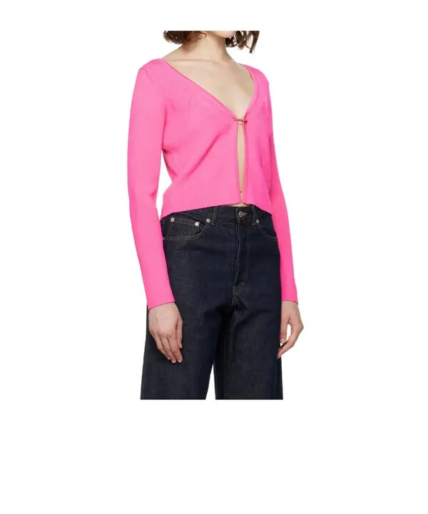 Versace Safety Pin Fastened Cardigan