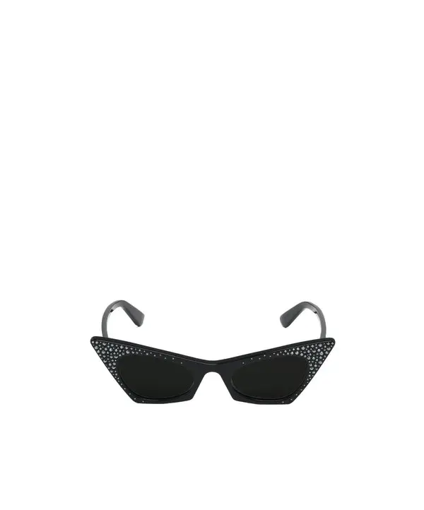 Alexander McQueen Embellished Cat-eye Sunglasses - Black