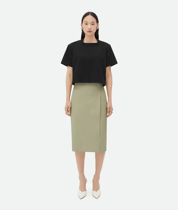 Bottega Veneta Heavy Knit Cropped T-shirt