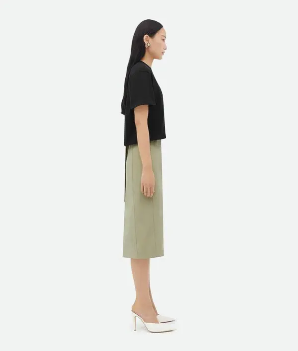 Bottega Veneta Heavy Knit Cropped T-shirt