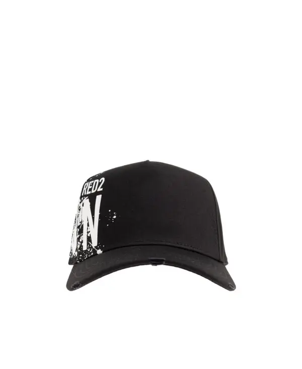 Dsquared2 Logo Printed Baseball Cap - Black