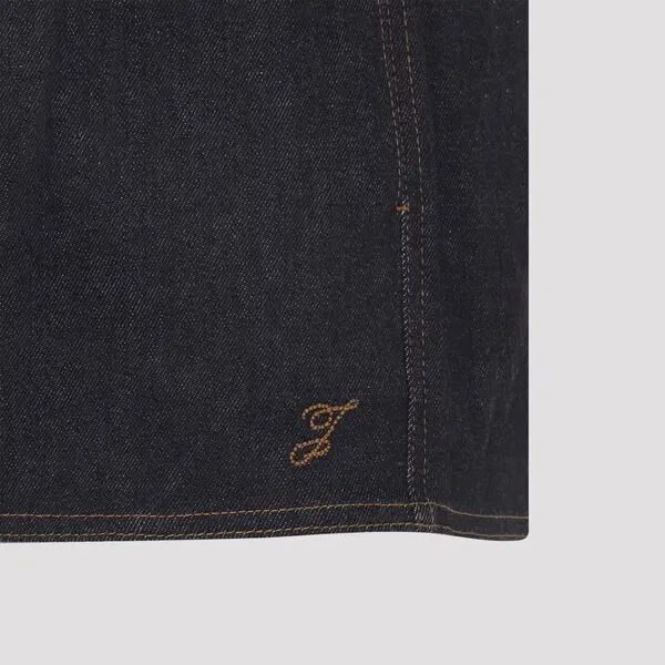 Jacquemus Logo Detailed Denim Shorts