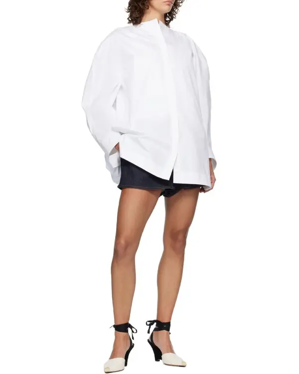 Jacquemus Logo Detailed Denim Shorts
