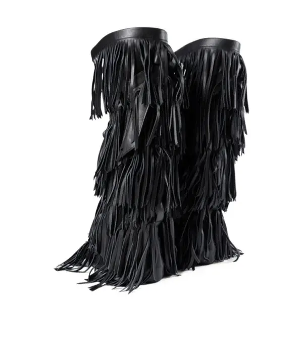 ANN DEMEULEMEESTER Soft Fringe Boots