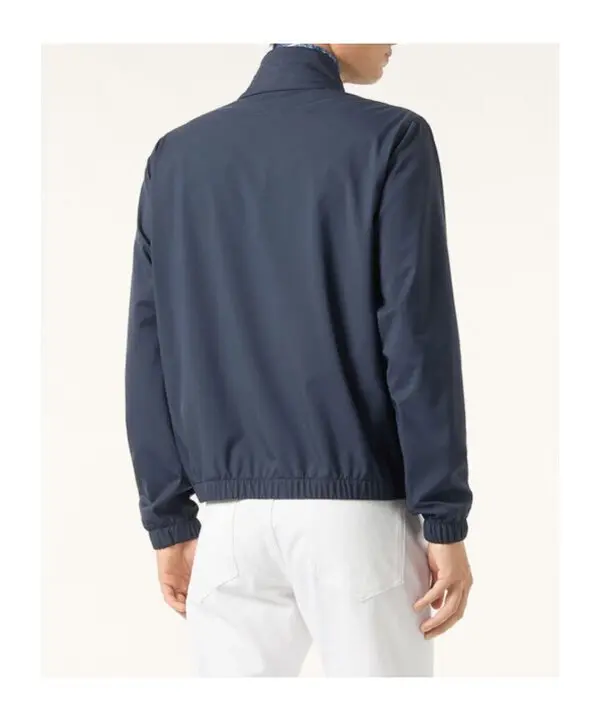 Loro Piana Long Sleeve Zip Up Jacket - Blue