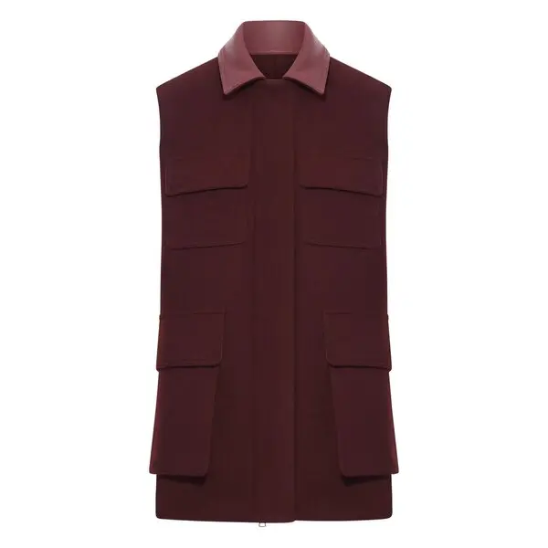 Max Mara Pocket Detailed Gilet - Brown