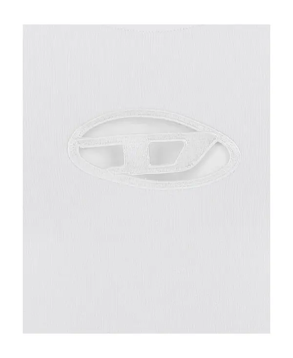 DIESEL® F-slimmy-od Crewneck Cropped Sweatshirt - White