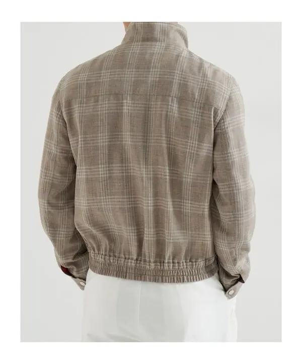 Brunello Cucinelli Tartan Zip Jacket