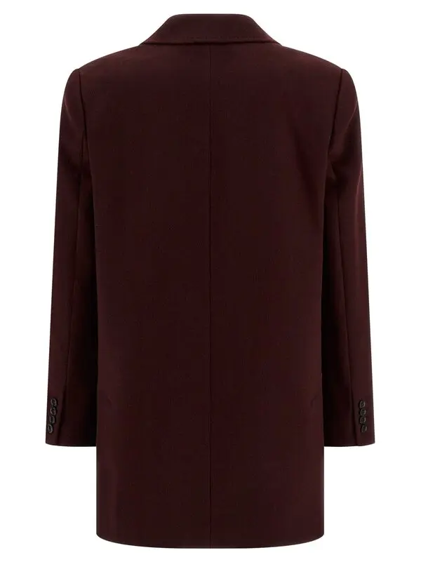 Max Mara Single-breasted Tailored Blazer - Cherry