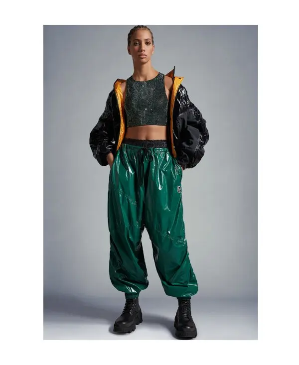 Moncler Alicia Keys Logo Patch Padded Short Down Jacket