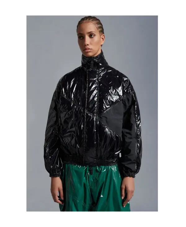 Moncler Alicia Keys Logo Patch Padded Short Down Jacket