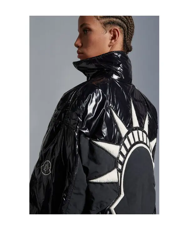 Moncler Alicia Keys Logo Patch Padded Short Down Jacket