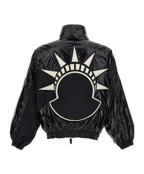 Moncler Alicia Keys Logo Patch Padded Short Down Jacket