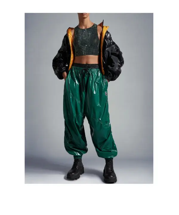 Moncler Alicia Keys Logo Patch Padded Short Down Jacket