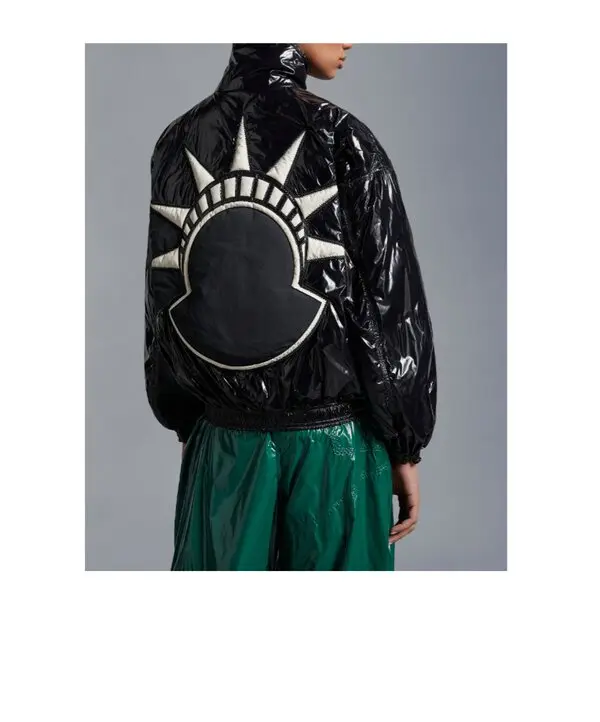 Moncler Alicia Keys Logo Patch Padded Short Down Jacket