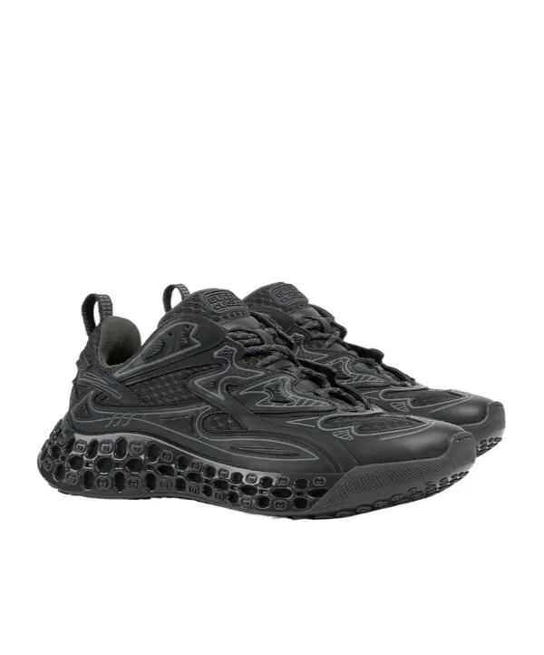 Gucci 3d Effect Interlocking G Trainers - Black